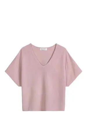 Marc O'polo V-neck Short Sleeve T-shirt - Pink