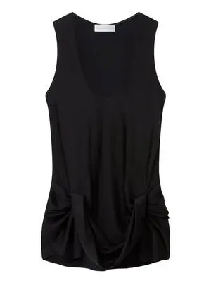 Stella McCartney Draped Knot-detail Top - Black