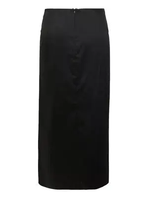 Max Mara Mid-length Skirt With Knot Detail - Black