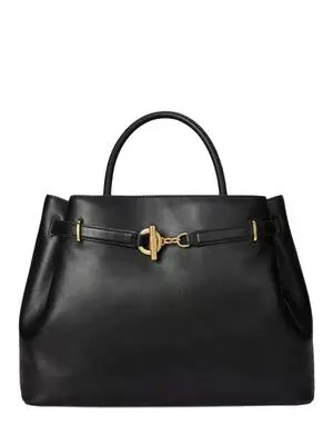 Ralph Lauren Blaike Leather Tote Bag - Black