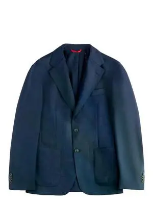 FAY Button-fastening Patch-pocket Jacket - Blue