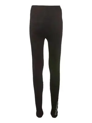 Balenciaga Logo-intarsia Leggings - Black