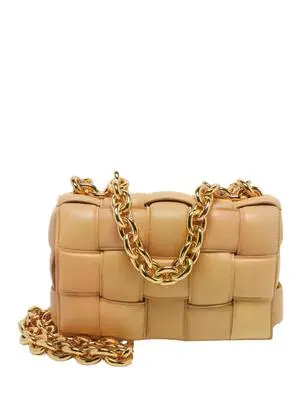Bottega Veneta Cassette Chain Crossbody Bag - Neutrals