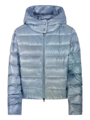 Herno Hooded Quilted Jacket - Blue