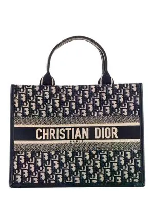 Dior Christian Dior Book With Strap Oblique Canvas Medium Tote Bag Blue
