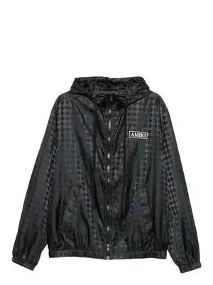 Amiri Logo Pattern Zip Jacket - Black