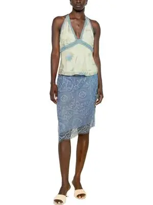 SIR. Cecile Floral-print Halterneck Top - Yellow