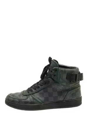 LOUIS VUITTON Rivoli Lace-up Leather Sneakers - Grey