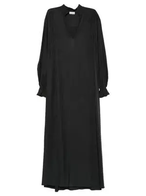 BY MALENE BIRGER Daylia V-neck Maxi Dress With Ruffled Cuffs - Black