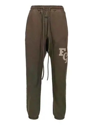 Fear Of God Logo-print Drawstring Track Pants - Brown