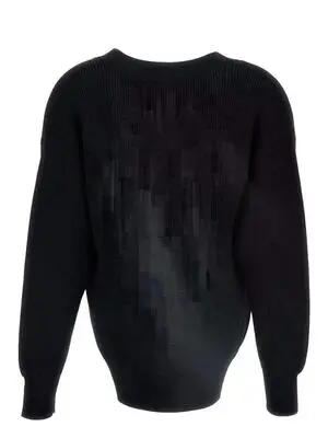 Elisabetta Franchi Ribbed Knit Cardigan - Black