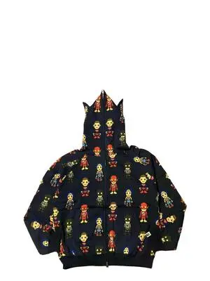 A BATHING APE X Dc Comics Graphic Print Zip-up Hoodie - Blue