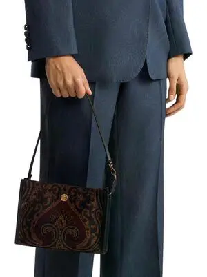 Etro Paisley Jacquard Pouch - Blue