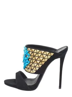 GIUSEPPE ZANOTTI Coline Crystal Embellished Sandals - Black