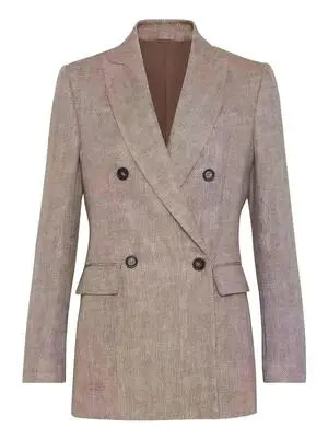 Brunello Cucinelli Double-breasted Blazer - Brown