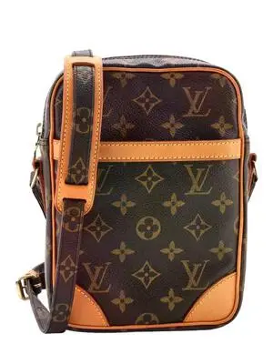 LOUIS VUITTON Danube Monogram Canvas Crossbody Bag - Brown