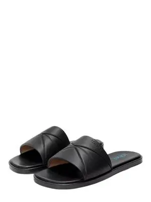Loewe Origami Leather Sandals - Black