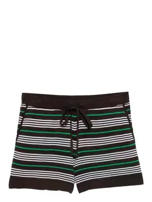 P.a.r.o.s.h Striped Drawstring Shorts - Brown