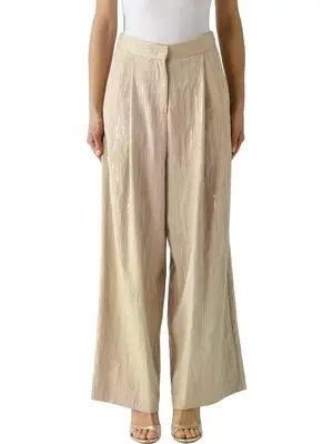 MEIMEIJ MeimeiJ Sequin Embellished Wide-Leg Trousers