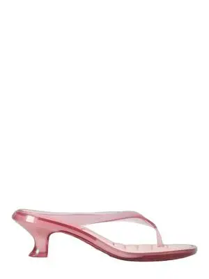 Melissa Thong Strap Kitten Heel Sandals - Pink