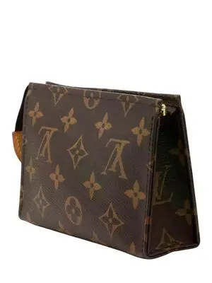 LOUIS VUITTON Monogram Toiletry 15 Pouch - Brown