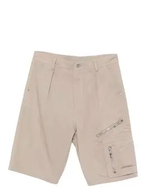LES HOMMES URBAN Zip-pocket Shorts - Neutrals