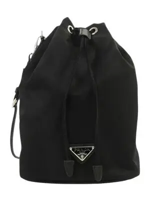 Prada Re-nylon Drawstring Clutch Bag - Black