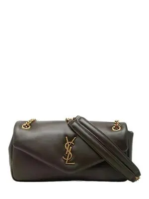 Saint Laurent Small Lambskin Calypso Shoulder Bag - Brown