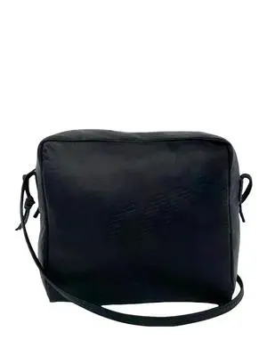 Loewe Leather Anagram Crossbody Bag - Black