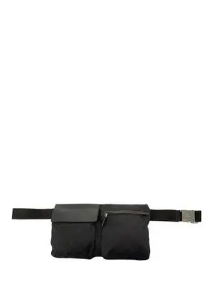 Gucci Gucci GG Canvas Double Pocket Belt Bag Black