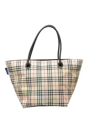 Burberry House Check Canvas Tote Bag - Neutrals