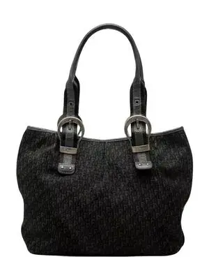 Dior Diorissimo Trotter Canvas Tote Bag - Black