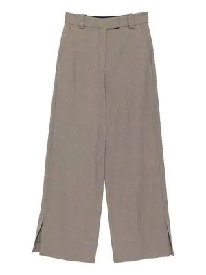 BY MALENE BIRGER Side-slit Trousers - Brown