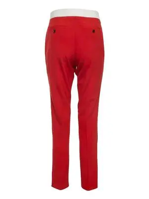 Burberry Hanover Straight-cut Trousers - Red