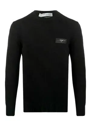 Off-White Logo Print Jumper - Black