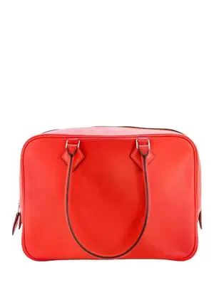 Hermès Plume É Evercolor 28 Satchel - Red