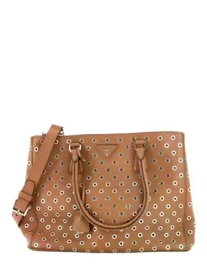 Prada Gallería Double Zip City Calfskin Medium Tote Bag - Brown