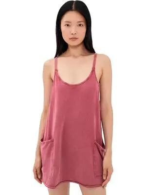 Free People Hot Shot Mini Dress - Brick