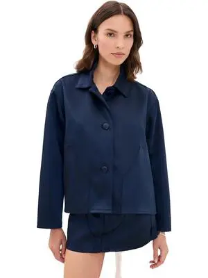 Renggli Satin Jacket - Midnight
