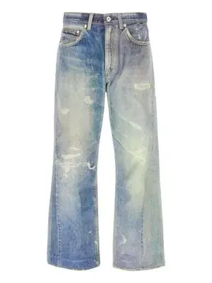 Our Legacy Distressed Straight-leg Jeans - Blue