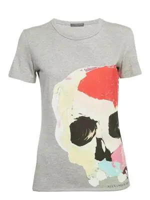 Alexander McQueen Graphic Print T-shirt - Grey
