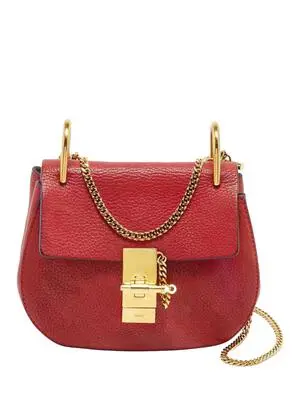 Chloé Chloé Small Drew Shoulder Bag Red