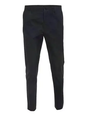 Dolce & Gabbana Plaid Pattern Slim Fit Trousers - Blue