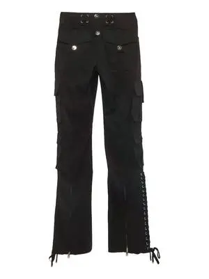 Dolce & Gabbana Corded Detail Cargo Pants - Black