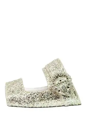 JIMMY CHOO Marga Crystal-embellished Sandals - Silver