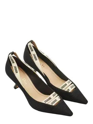 Dior J'adior Mesh Pumps With Ribbon Detail - Black