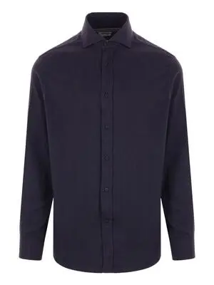 Brunello Cucinelli Cotton Blend Shirt - Blue