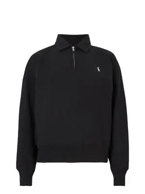 Polo Ralph Lauren Zip-up Long-sleeve Sweatshirt - Black
