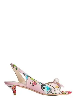DIOR Dior Slingback Heeled Sandals With Bow Detailing