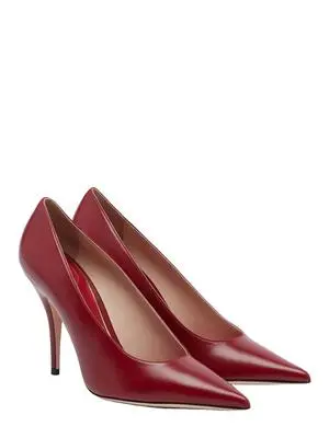 Valentino Garavani Cut Out Leather Pumps - Red